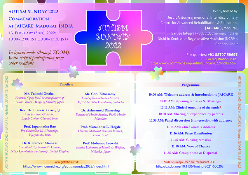 AUTISM SUNDAY 2022